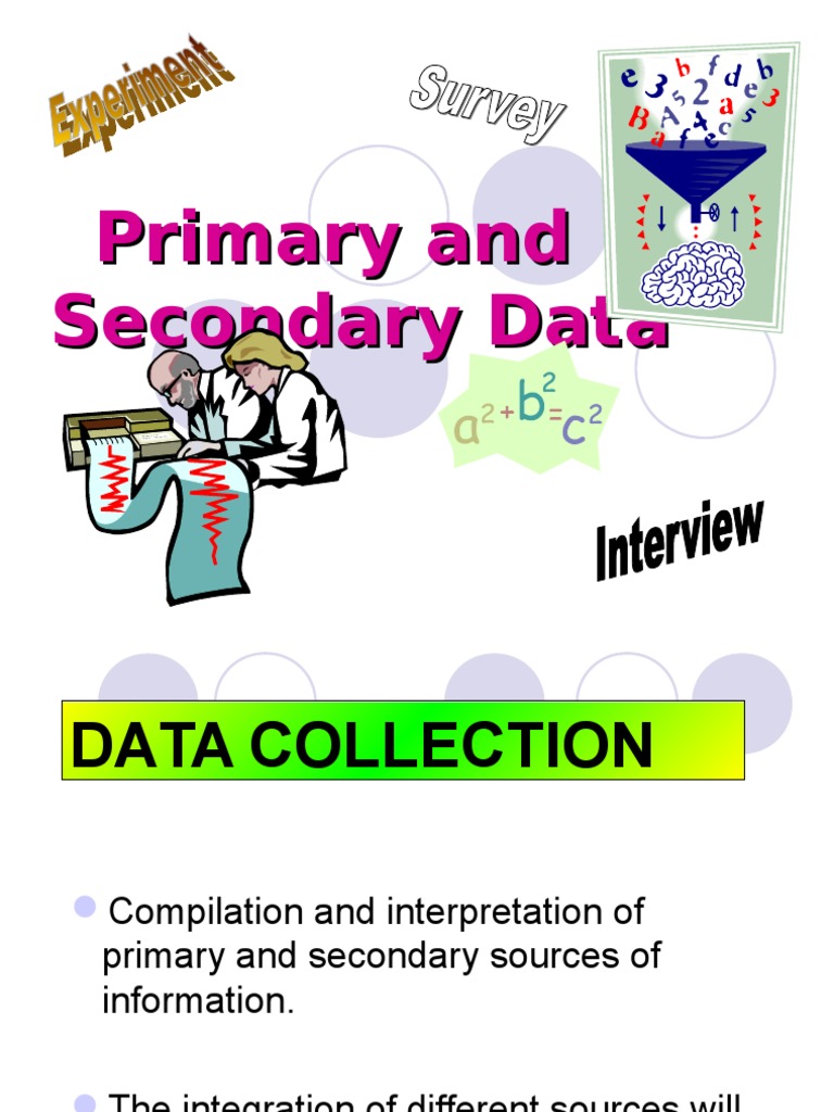 Primary and Secondary Data | Survey Methodology | Usability