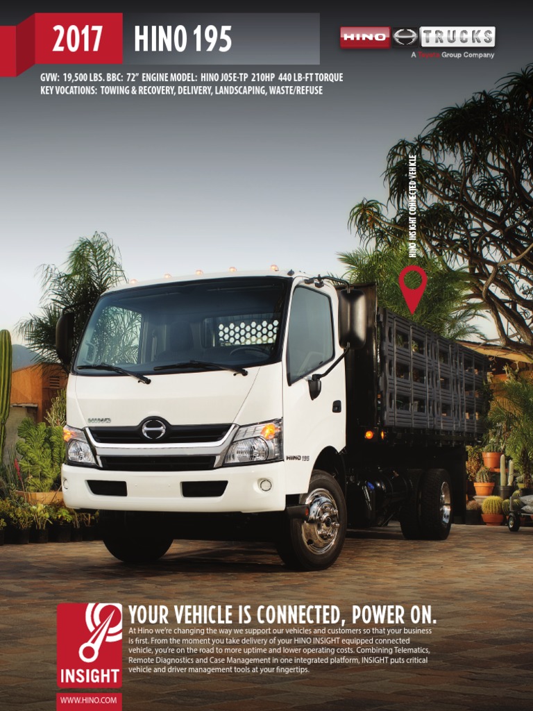 hino 195 2017 | Axle | Diesel Engine