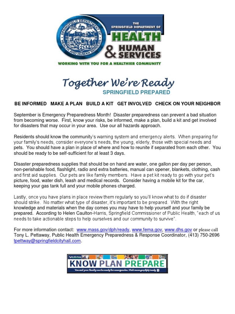 Natl Preparedness MTH Flyer | PDF | Emergency Management | Public Safety