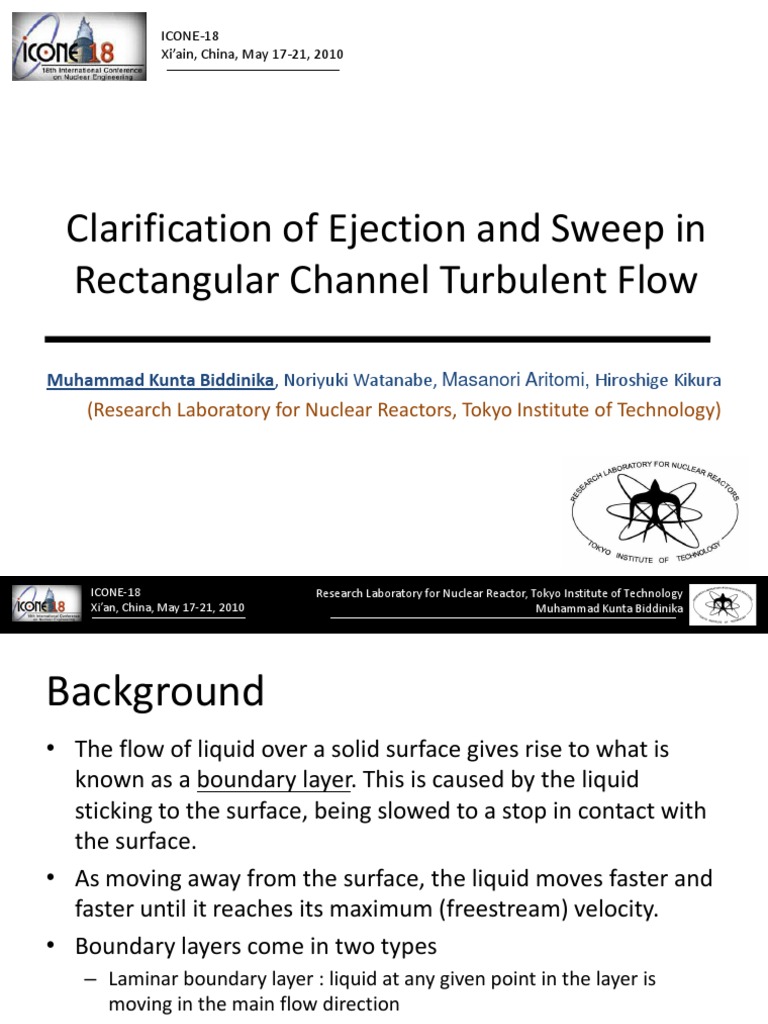 Clarification of Ejection and Sweep in Rectangular Channel Turbulent ...