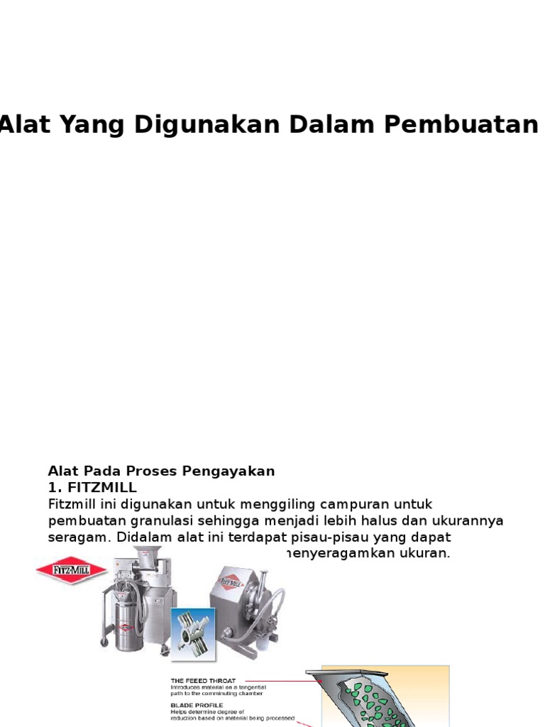 alat pembuatan tablet