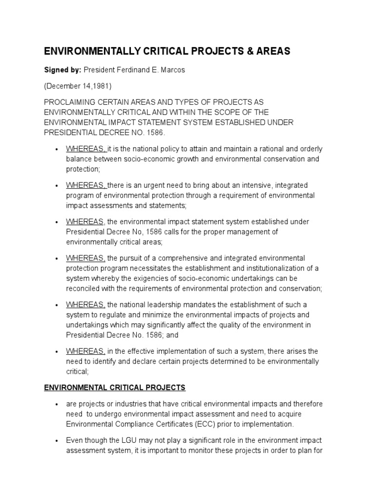 Environmentally Critical Projects | Non Ferrous Metal | Metals