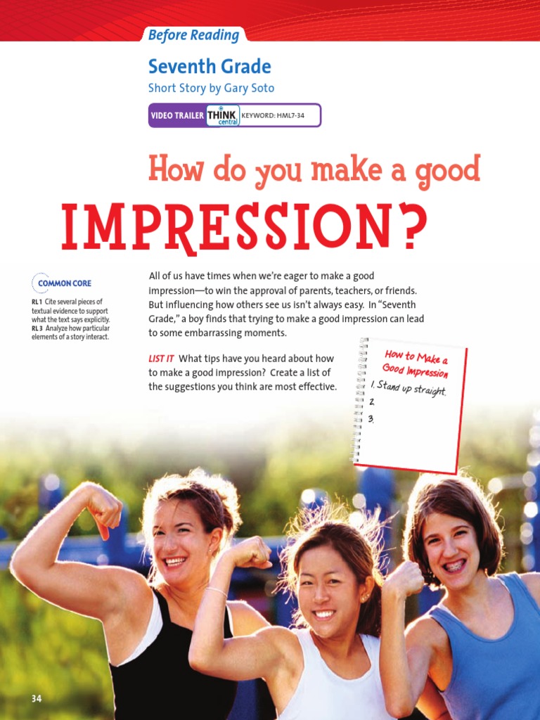 Seventh Grade by Gary Soto | PDF | Subject (Grammar) | English Language