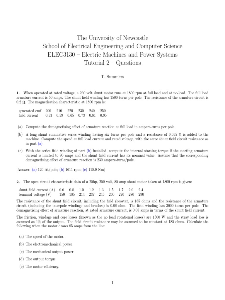 Tut - 02 - DC Machines