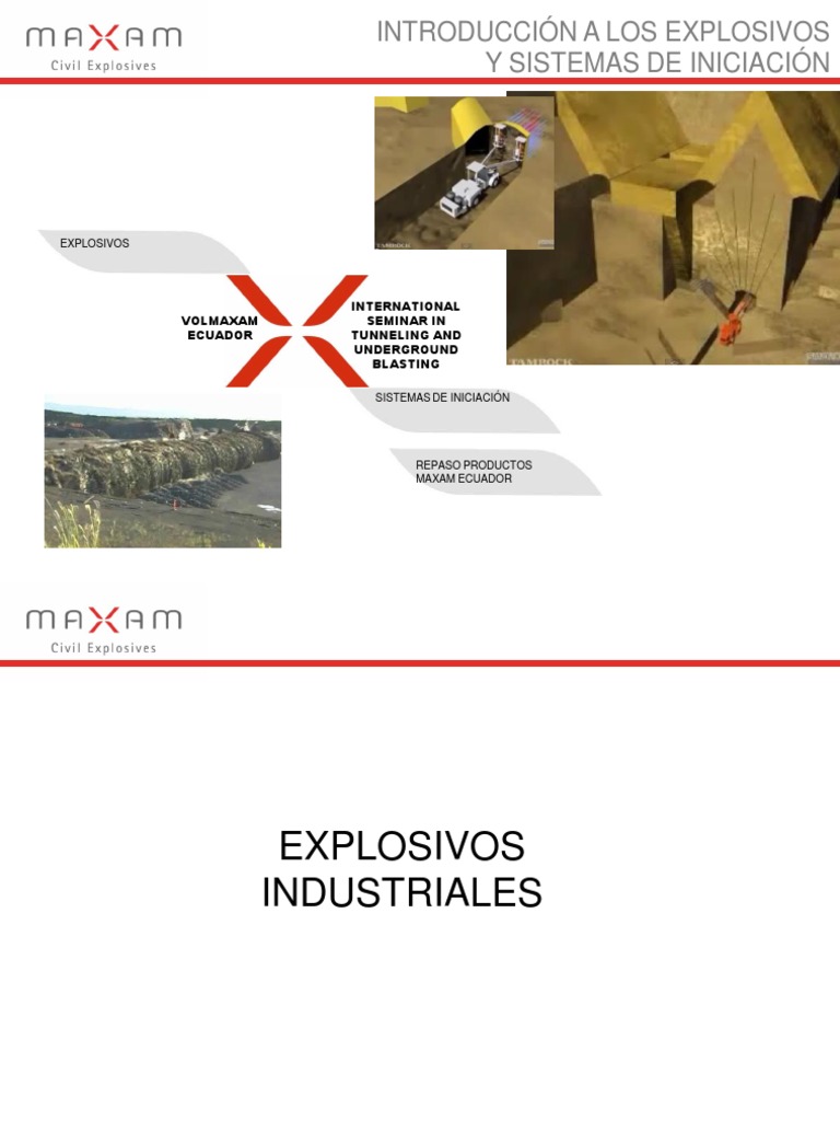 A.introducción Explosivos y Accesorios v03 | PDF | Material explosivo ...