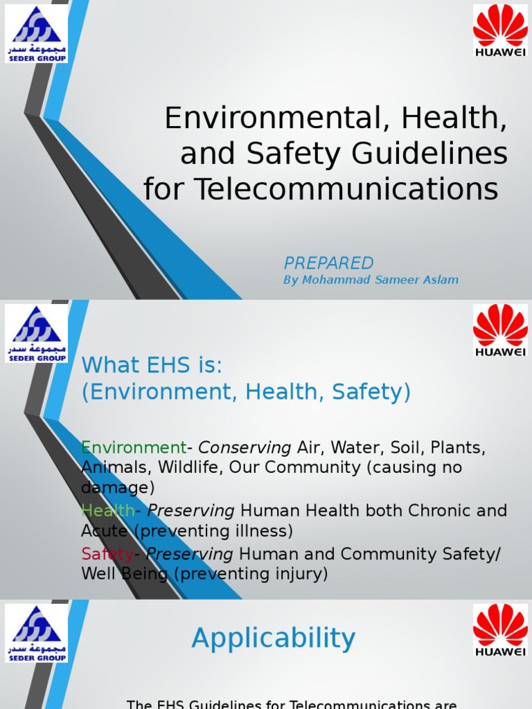 Environmental, Health, and Safety Guidelines | PDF | Technology ...