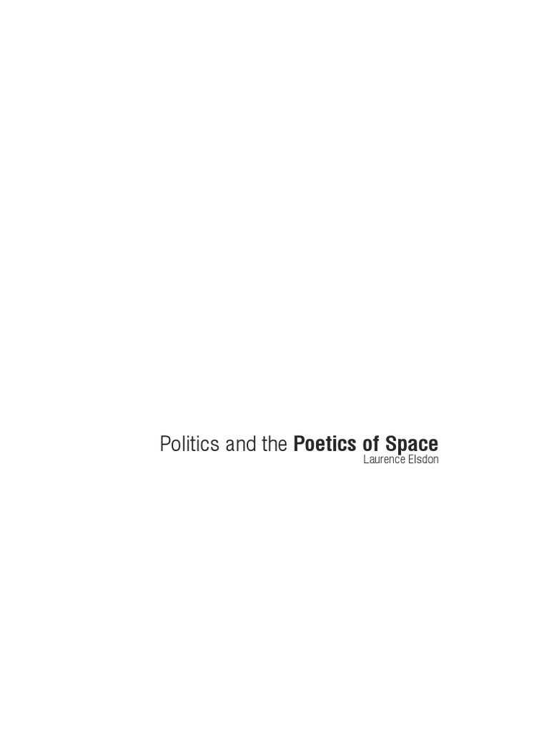 Politics and The Poetics of Space | PDF | Palace Of Westminster ...