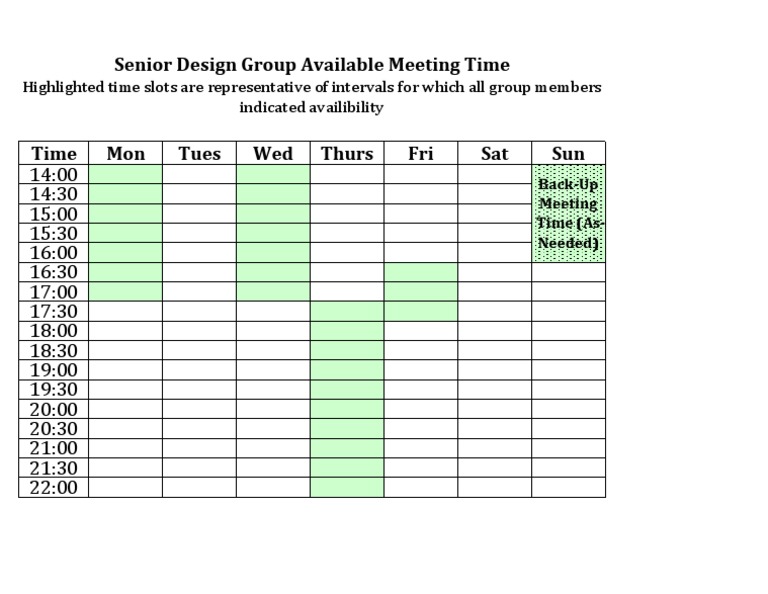 Meeting Scheduling Survey | PDF