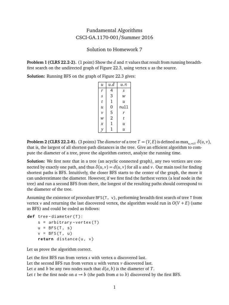 hw07 Solution PDF | PDF | Algorithms | Algorithms And Data Structures