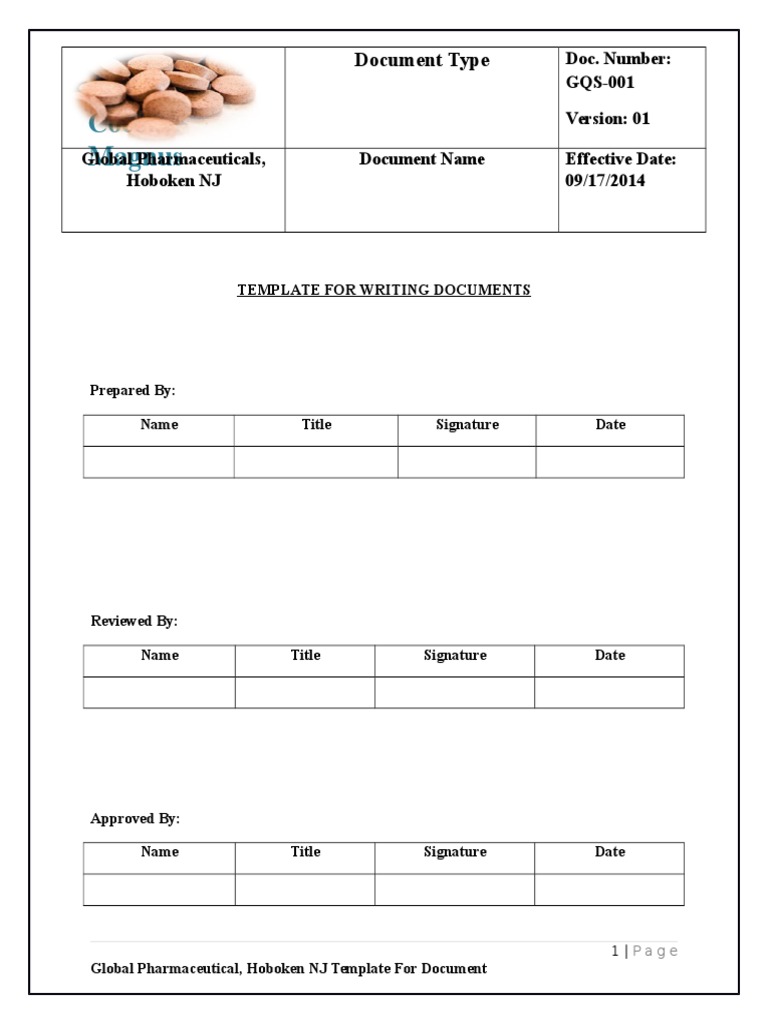 Template For Writing Document | PDF