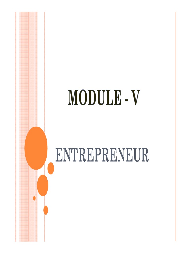 Unit 5 - Entrepreneurship | PDF | Entrepreneurship | Factors Of Production