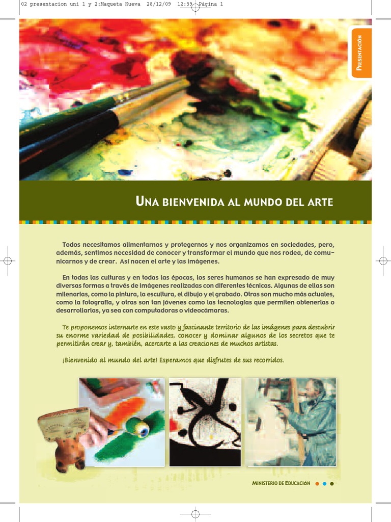Artes Visuales 02 Presentacion Uni 1 y 2 | PDF | Color | Pinturas