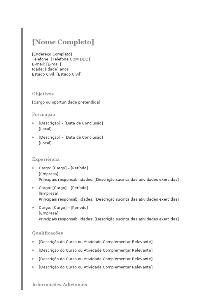 Modelo de Curriculum 3 | PDF