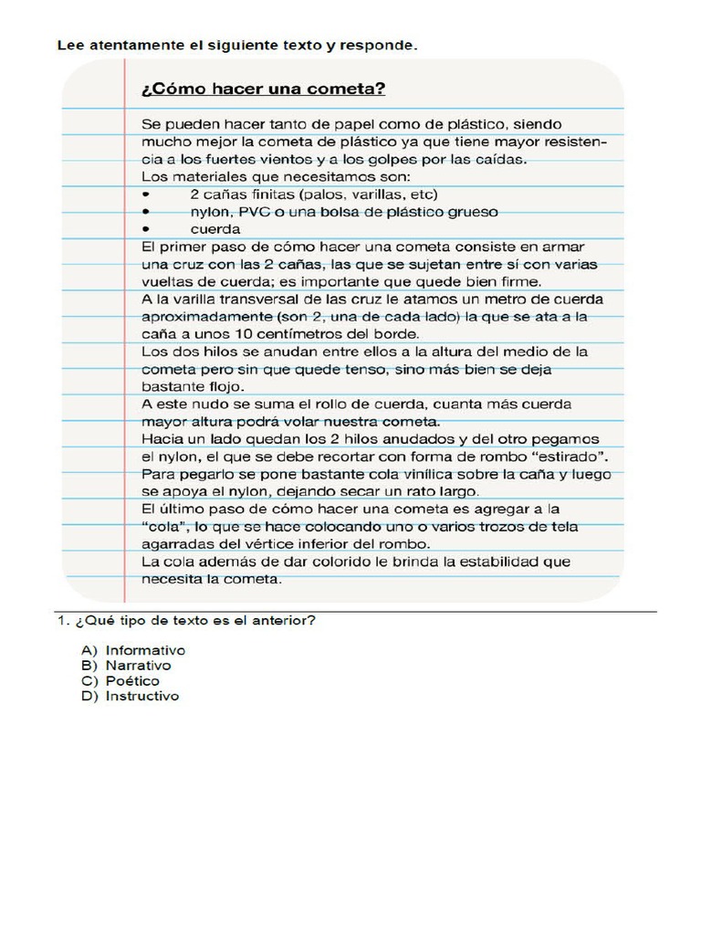 Prueba de Comprensión Lectora | PDF | Crecimiento personal y profesional