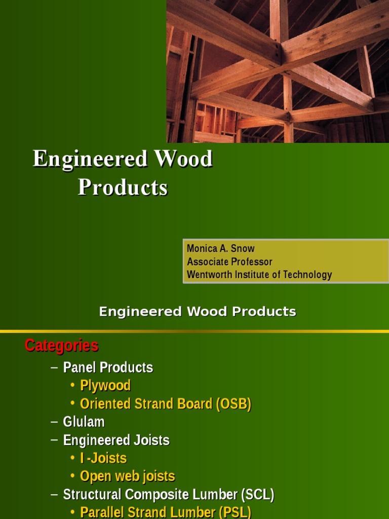 Engineered Wood Products | Download Free PDF | Wood Products | Timber ...