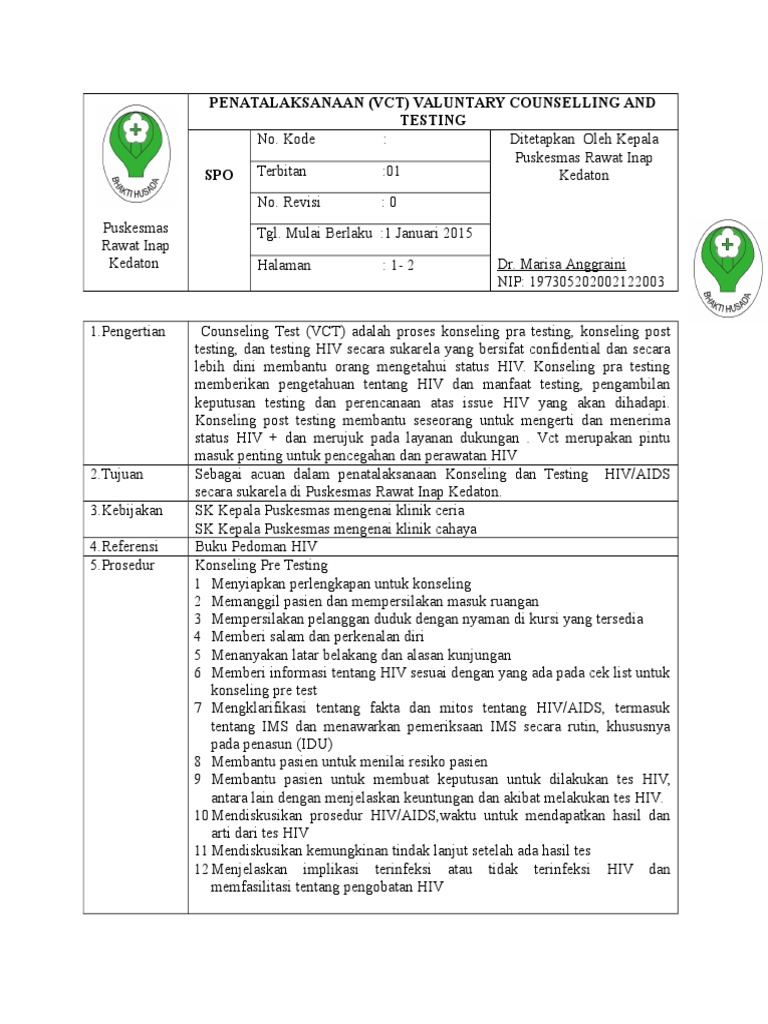 Sop VCT | PDF
