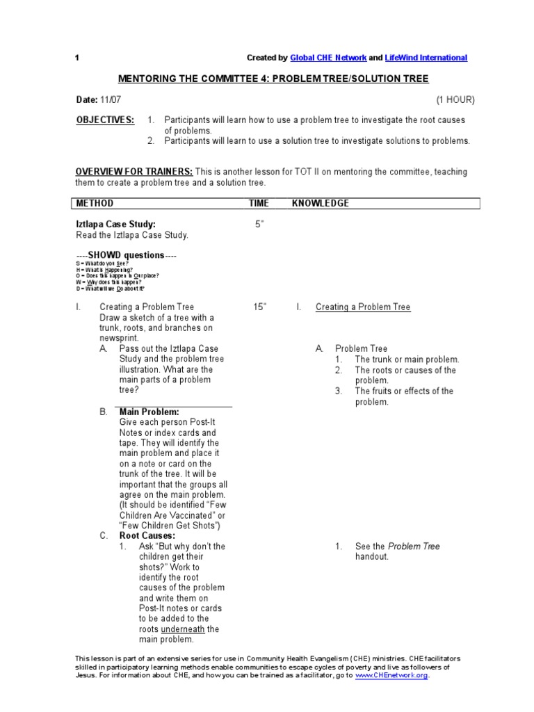 Problem Tree Solution Tree | PDF | Trees | Causality