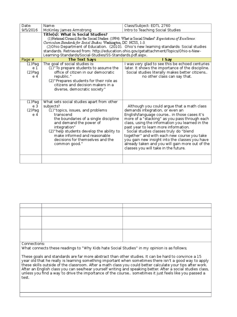 Two-Column Notes BP 2 | PDF | Social Science