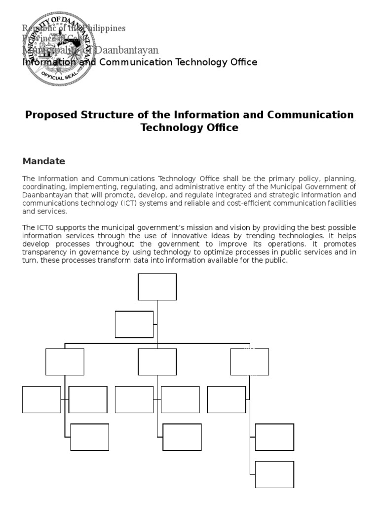 LGU ICT Organizational Structure | World Wide Web | Technology
