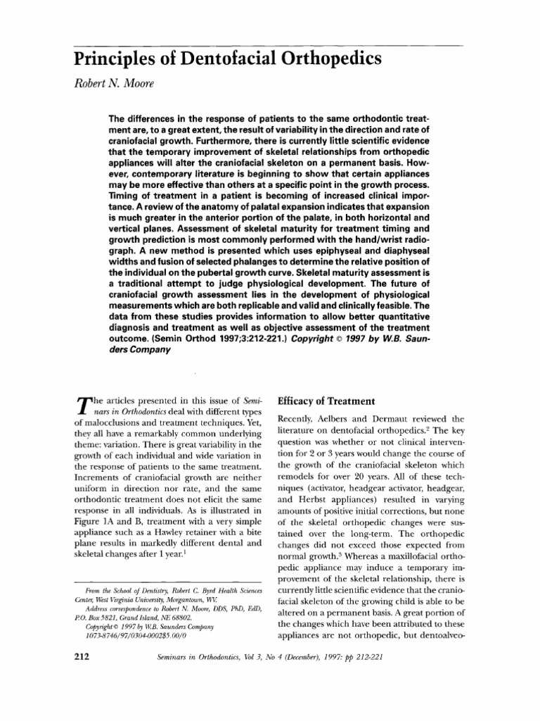 7.principles of Dentofacial Orthopedics PDF | PDF | Skull | Orthodontics