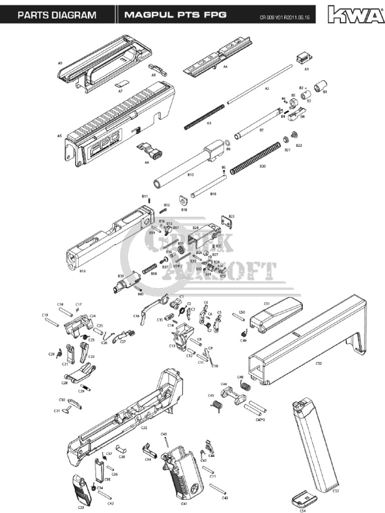 KWA Magpul PTS FPG Parts Diagram | PDF