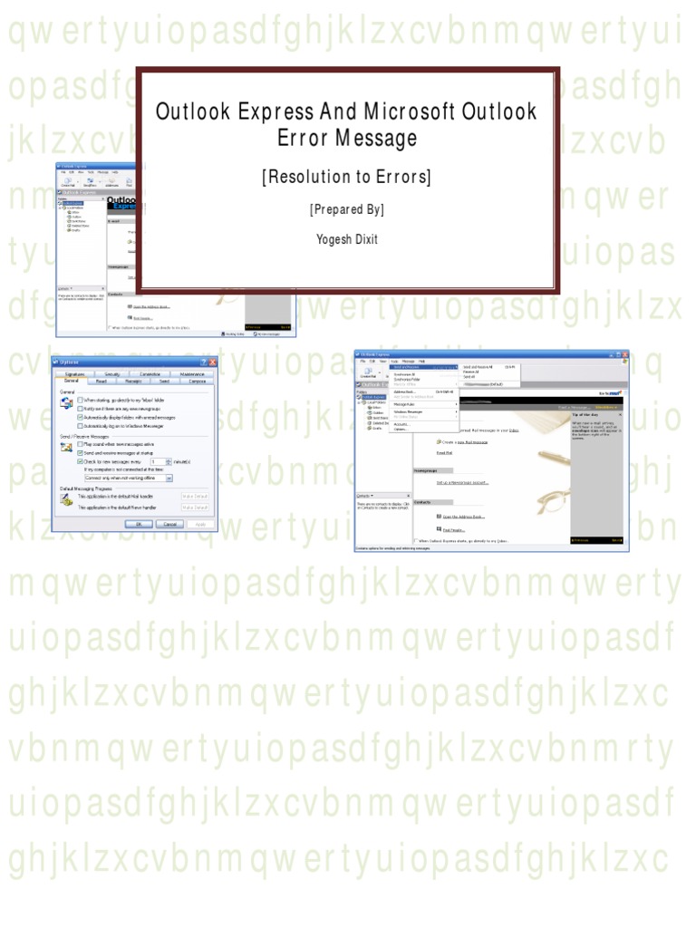 Outlook Errors & SMTP List | PDF | Microsoft Outlook | Computer Network