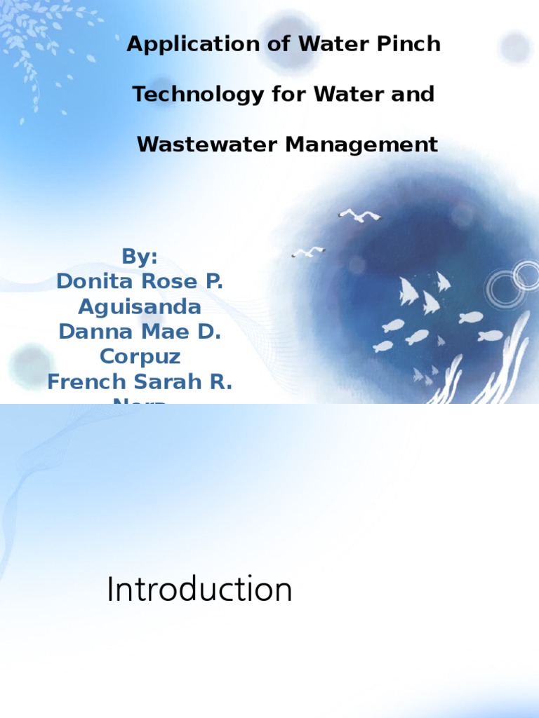 Water Pinch Technology | PDF | Reclaimed Water | Fresh Water