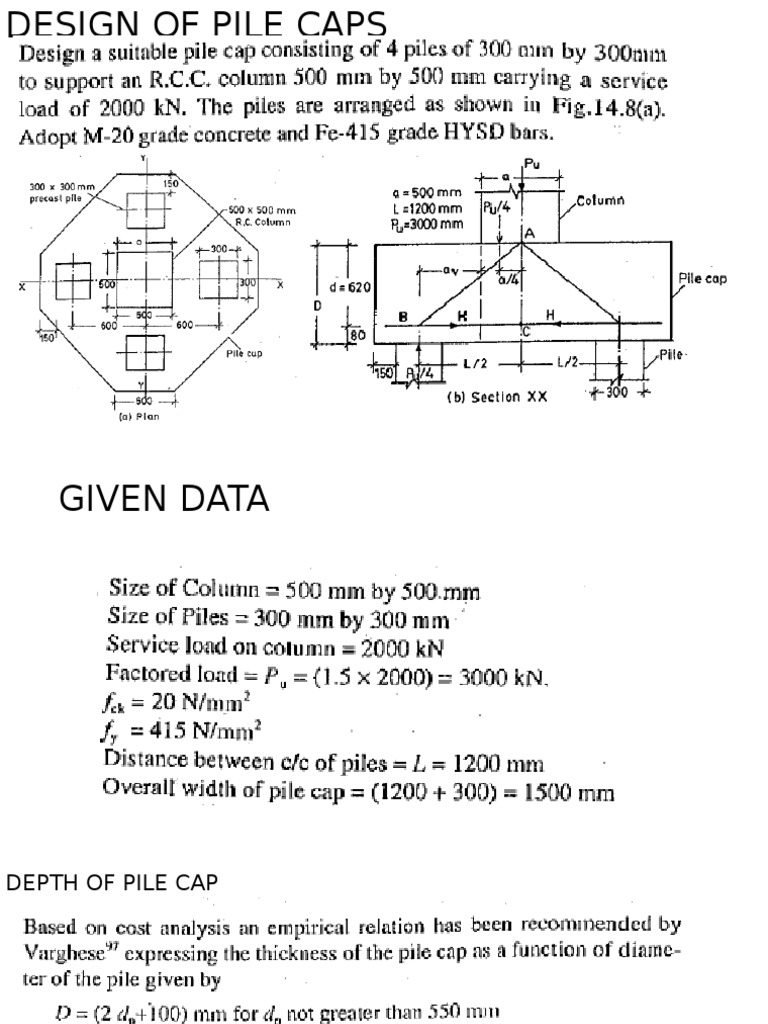 Design of Pile Cap | PDF