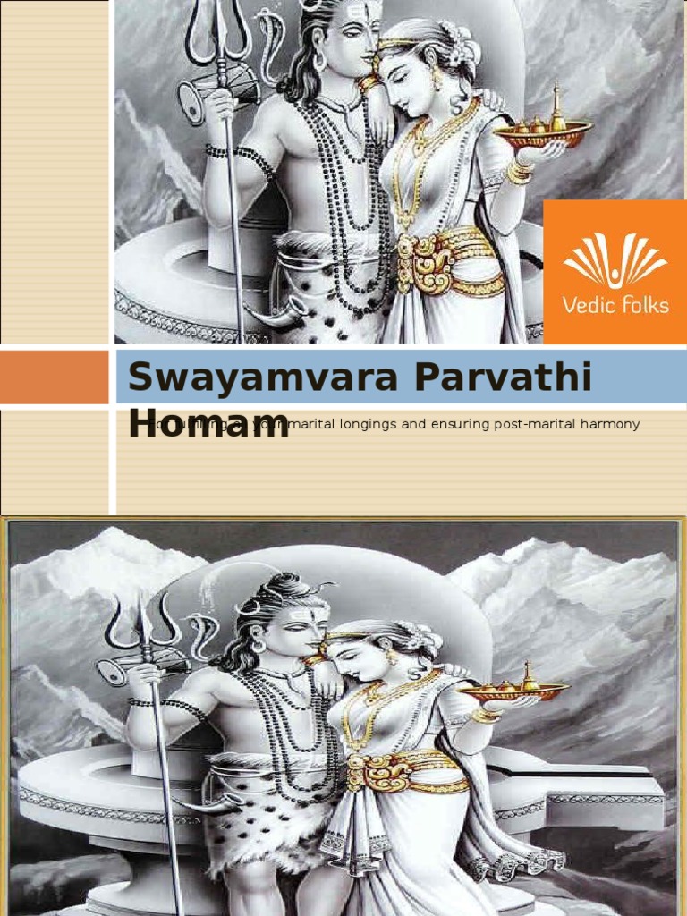 Swayamvara Parvathi Homam | PDF | Devi | Monotheistic Religions