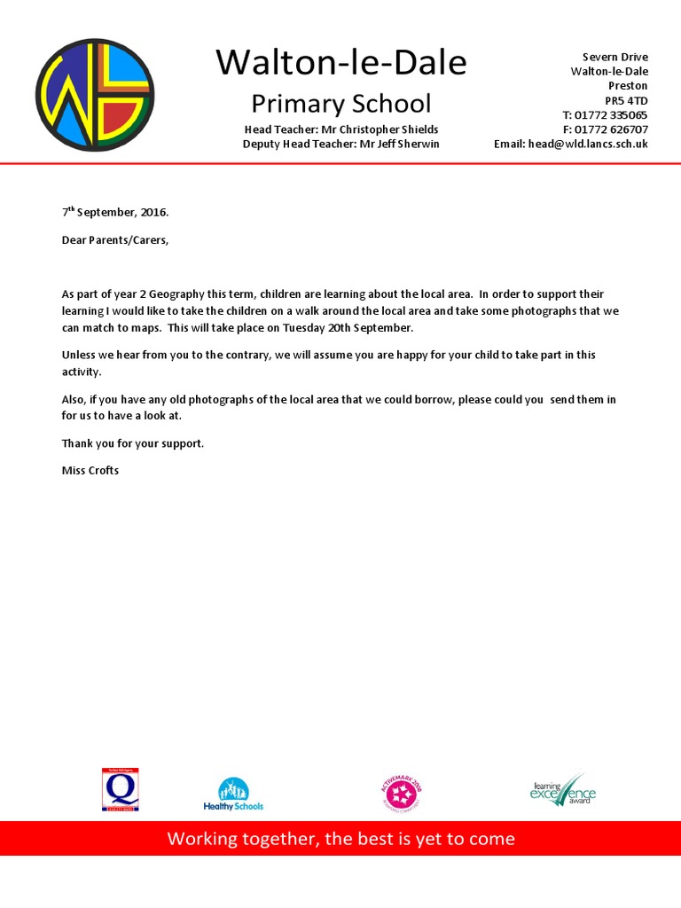Geography Letter Yr 2 | PDF