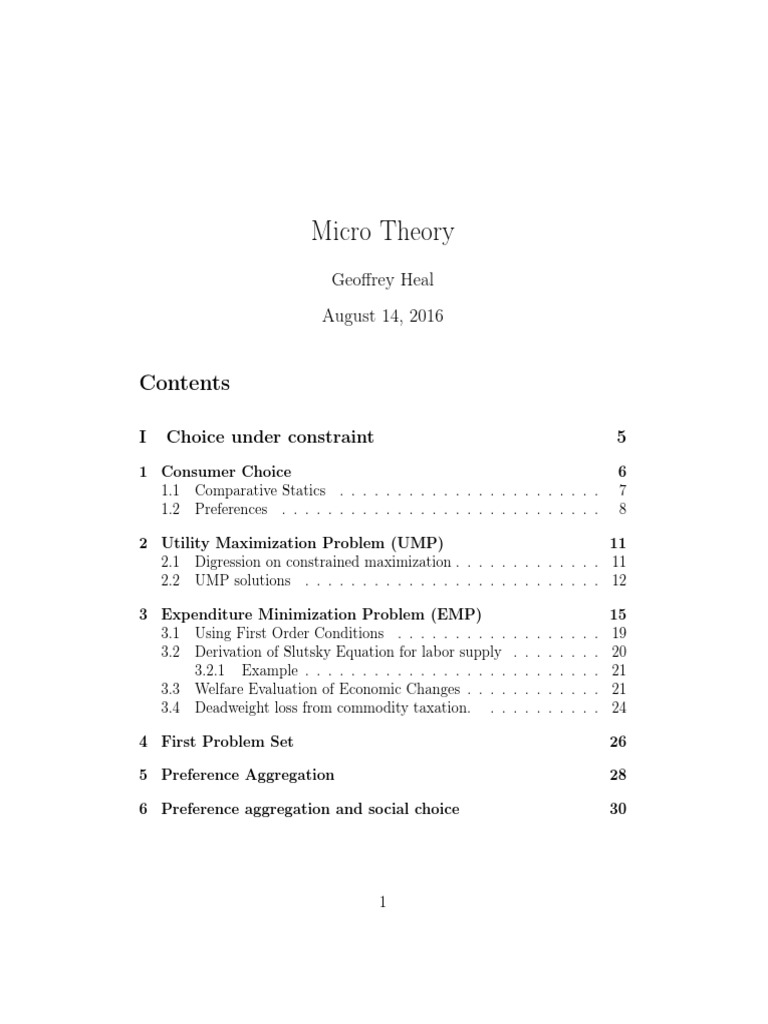 Micro Notes August 14 2016 | PDF | Utility | Demand