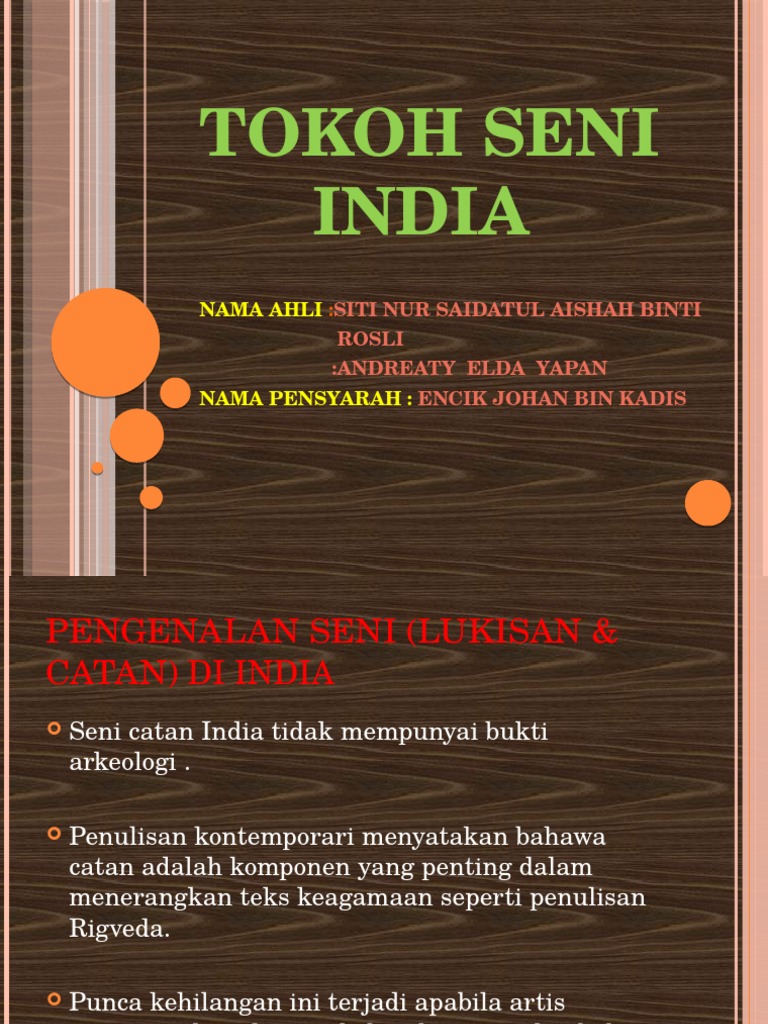 Tokoh Seni Lukis Terkenal India | PDF | Seni