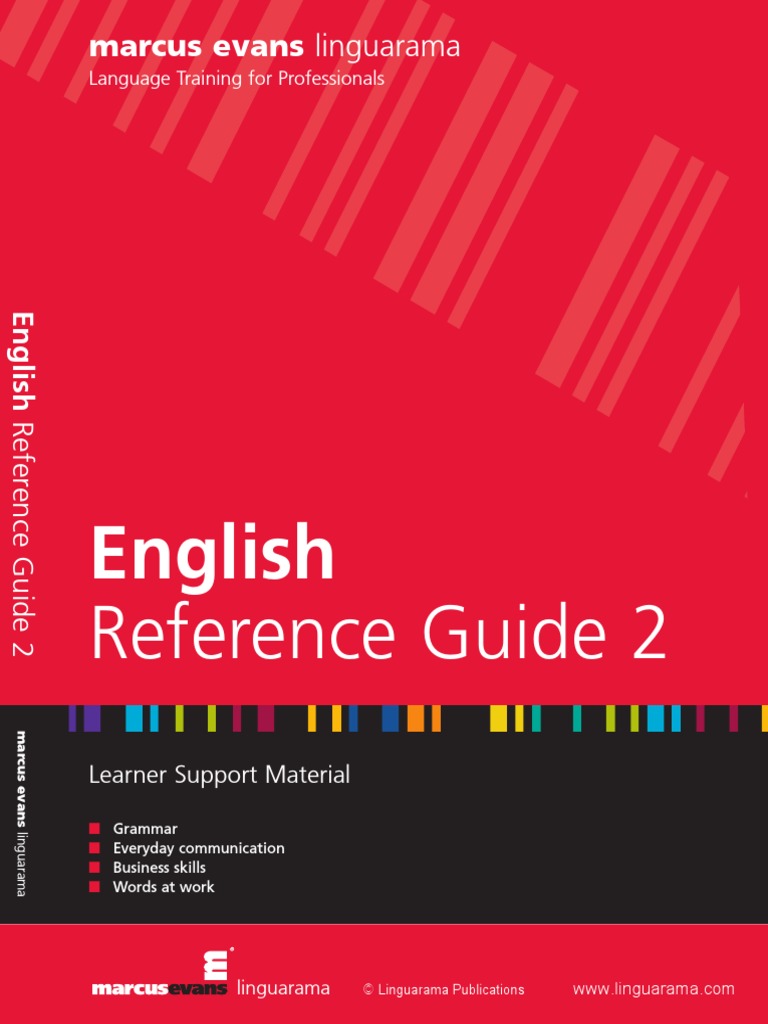 English Reference Guide2 | PDF | Perfect (Grammar) | Onomastics