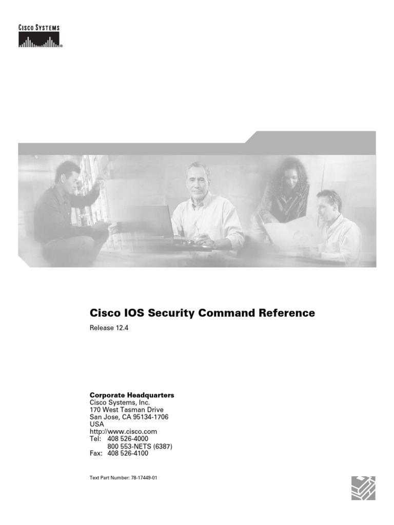 Cisco IOS Security Command Reference, Release 12.4 | PDF | Command Line Interface | Computer Network