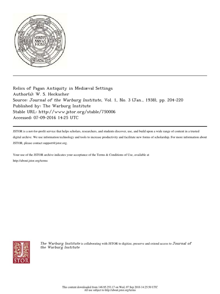Relics of Pagan Antiquity in Mediæval Settings | PDF | Amulet | Middle Ages
