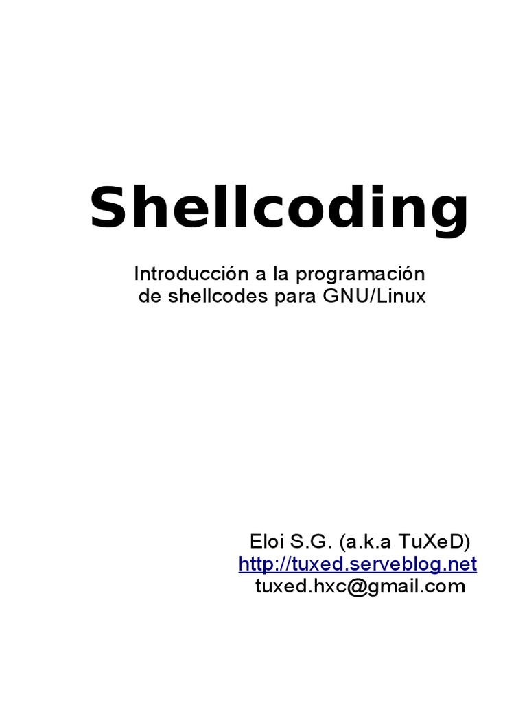 Aprendiendo A Crear Shellcodes | Descargar gratis PDF | Puntero (Programación de computadora) | Poco