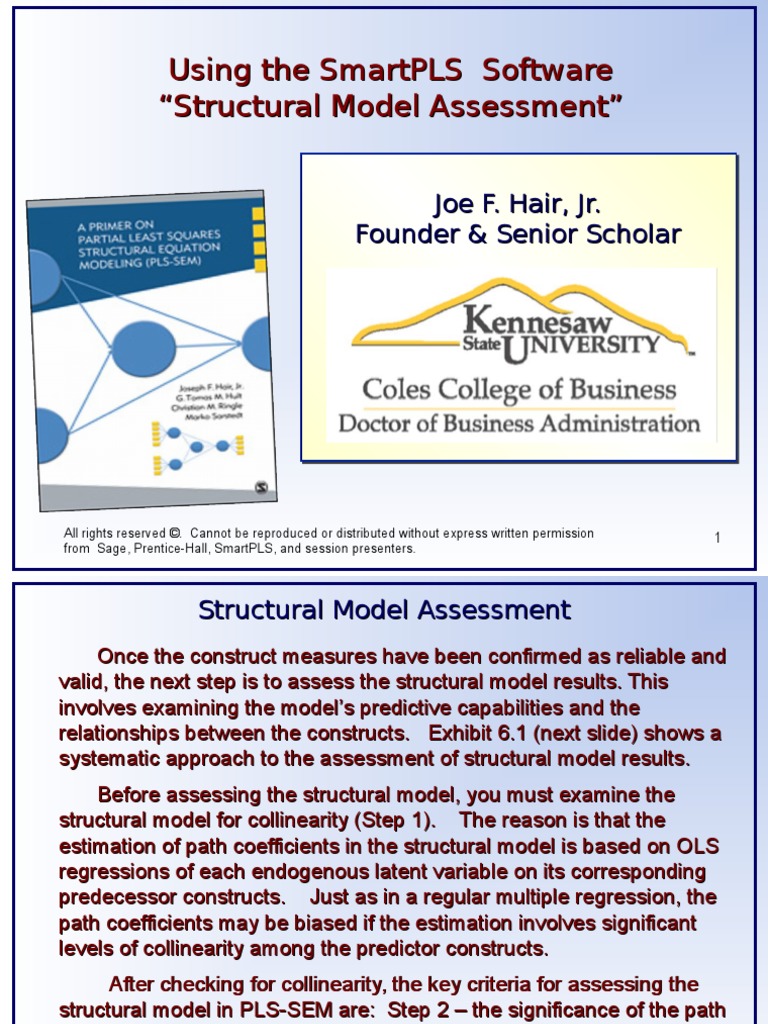4-1 - How To Use SmartPLS Software - Structural Model Assessment - 3-5 ...