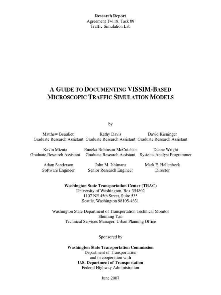 Tutorial Vissim | PDF | Simulation | Traffic