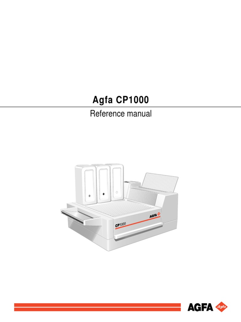 Agfa CP1000 User Manual | PDF | Clothes Dryer | Electromagnetic Interference