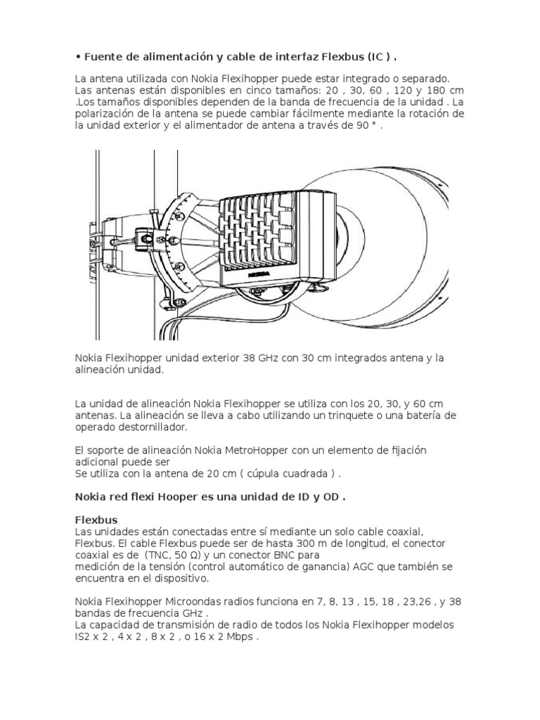 Nokia Flexihopper: Antenas y Conexiones | PDF | Duplex ...