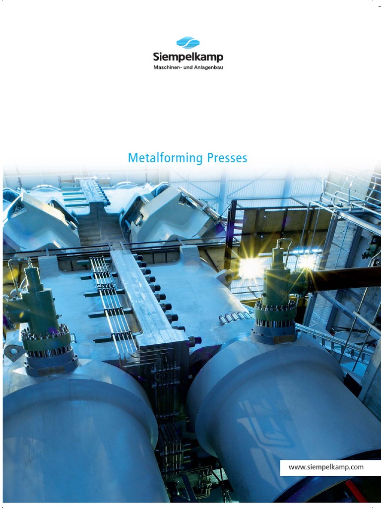 Siempelkamp Metalforming Presses-Eng | PDF | Forging | Machines