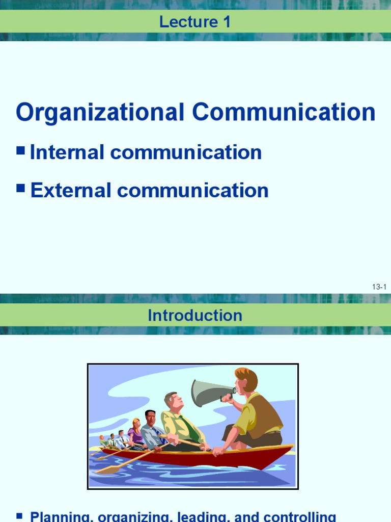 Organizational Communication Fundamentals: An Introduction to Internal ...