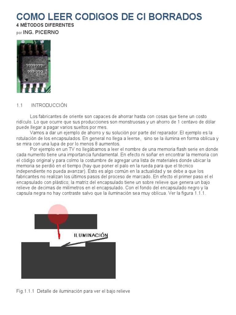 Como Leer Codigos de Ci Borrados | PDF | Circuito integrado | Memoria