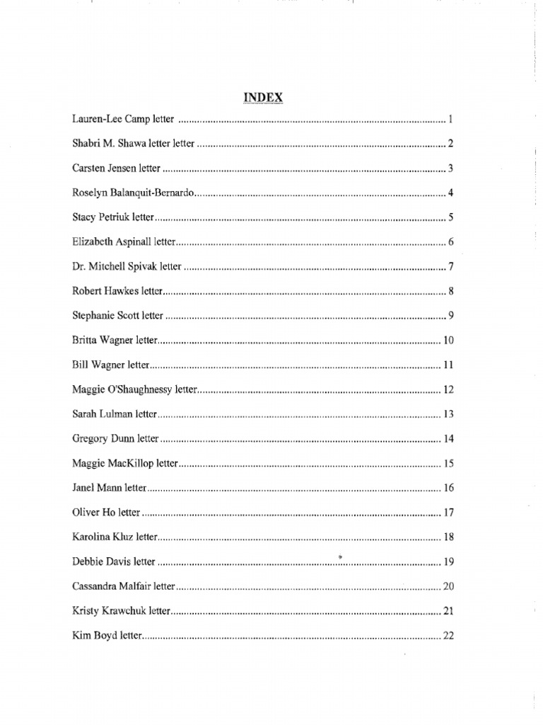 Justice Robin Camp Character Letters | PDF