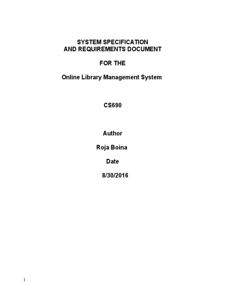 System Requirements Documet | PDF | Java Server Pages | Unit Testing