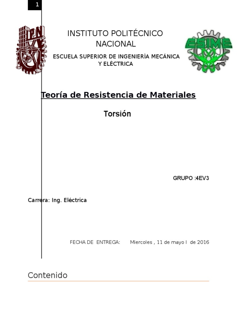 Proyecto Torsion | PDF | Mecanica clasica | Ingeniería mecánica
