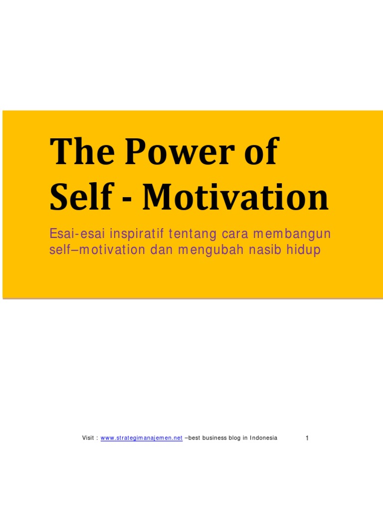 Ebook - Self Motivation PDF | PDF