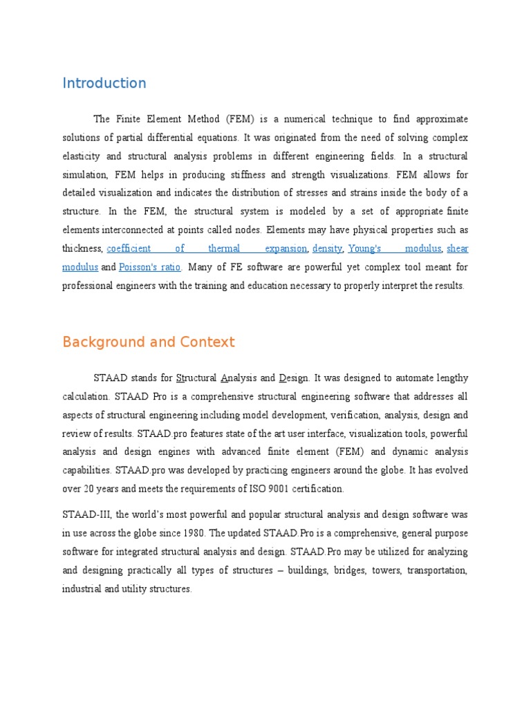 Fem Assignment Pdf Finite Element Method Structural Analysis 