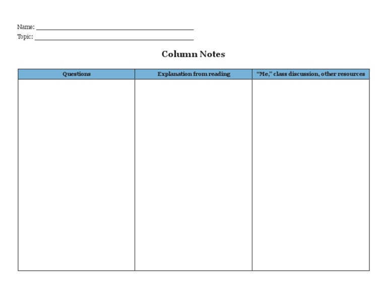 Column Notes | PDF | Philosophy