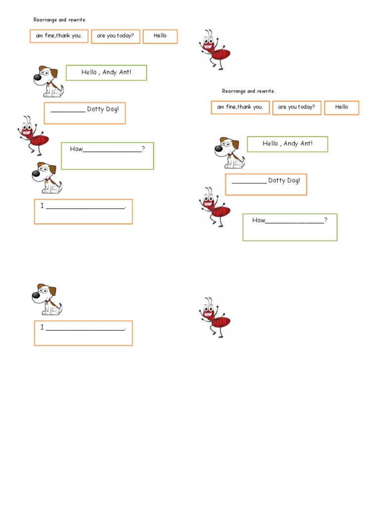 Rearranging and Rewriting Dialogue | PDF | Cooking, Food & Wine | Home ...